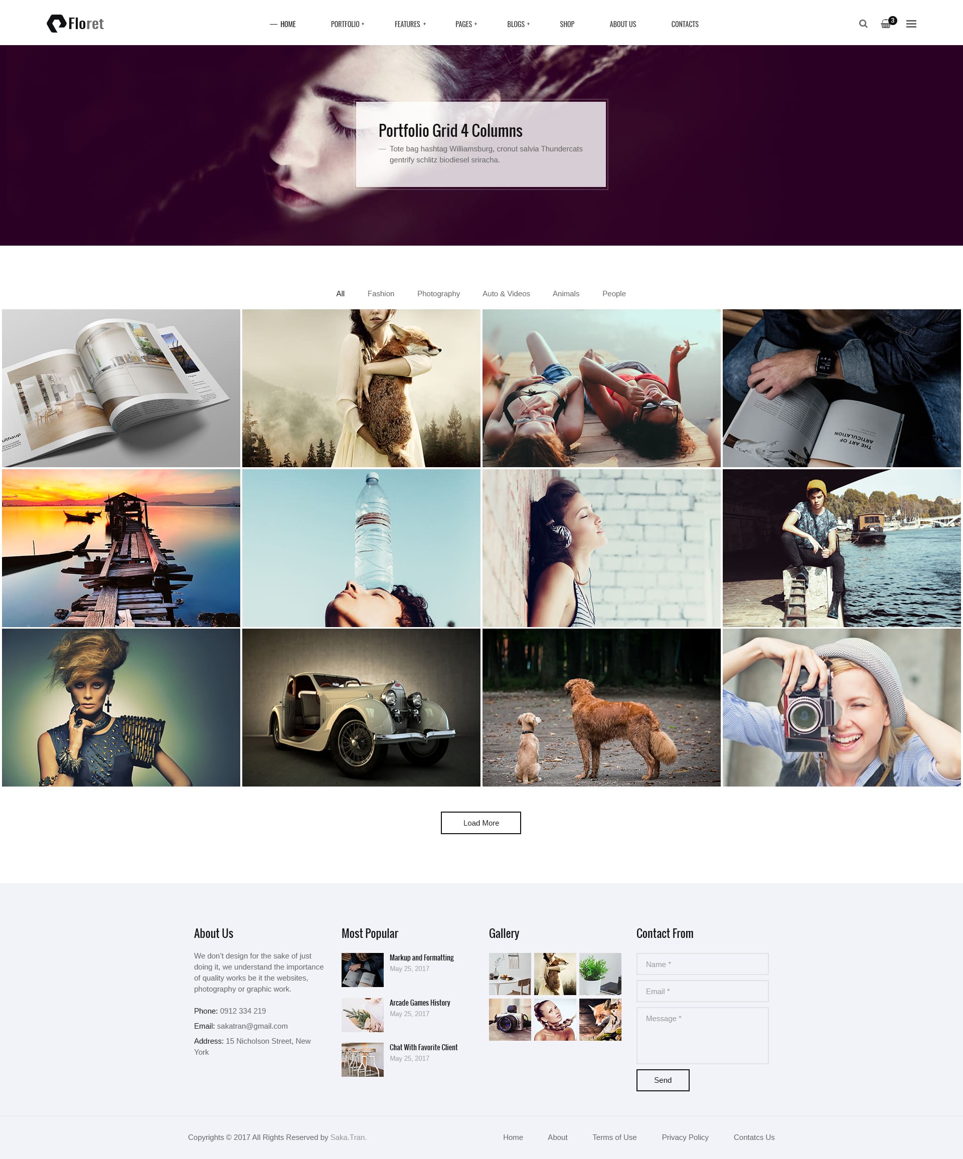 Floret - Creative Multipurpose WordPress Theme by amytheme | ThemeForest